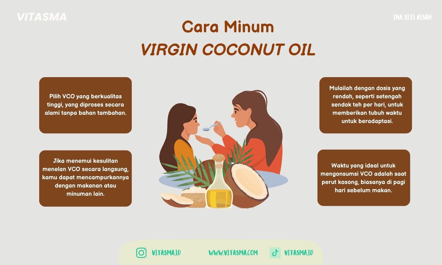 3+ Cara Minum VCO Yang Benar Untuk Asam Lambung